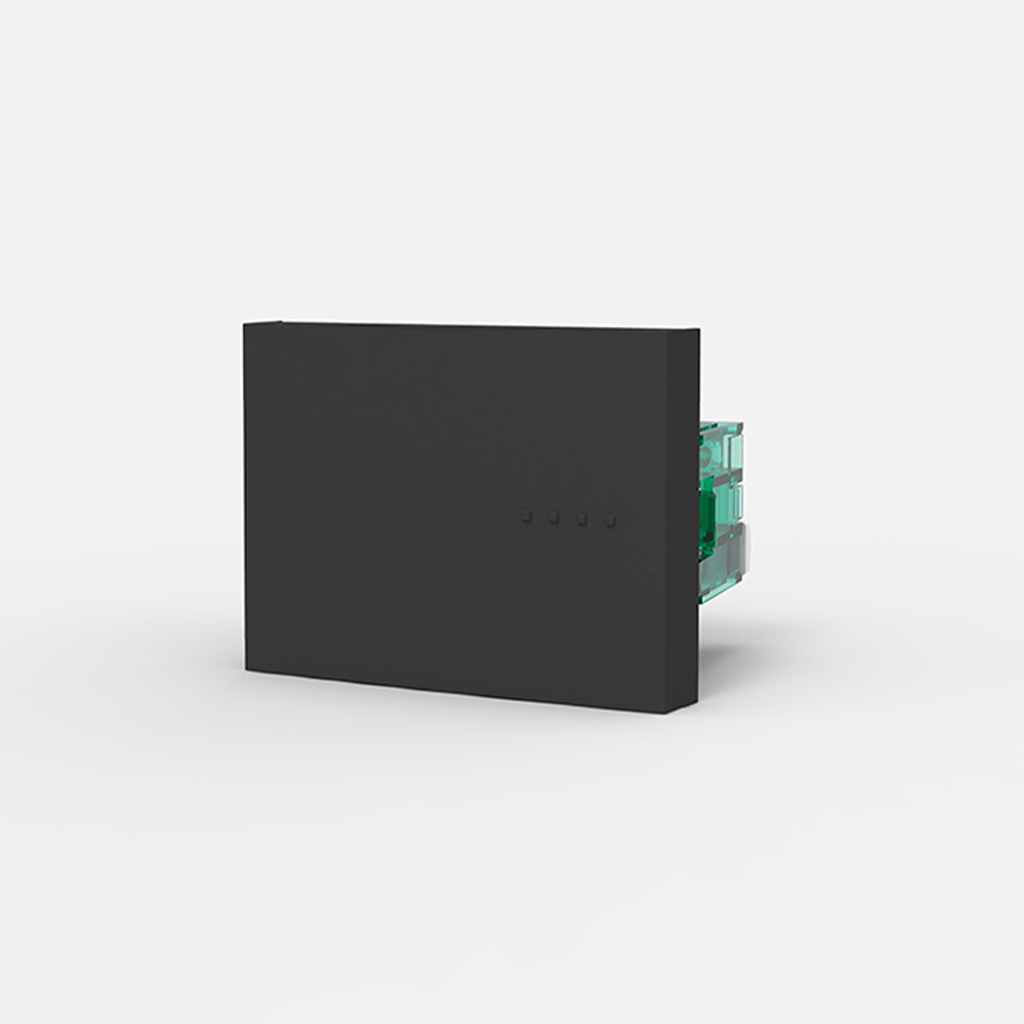 MODULO PULSADOR, TECLA DOBLE, BAUHAUS - GRIS | Neored